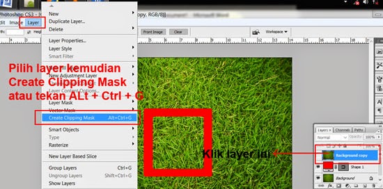 Teks Efek Rumput dengan Photoshop | Blognya Uyung