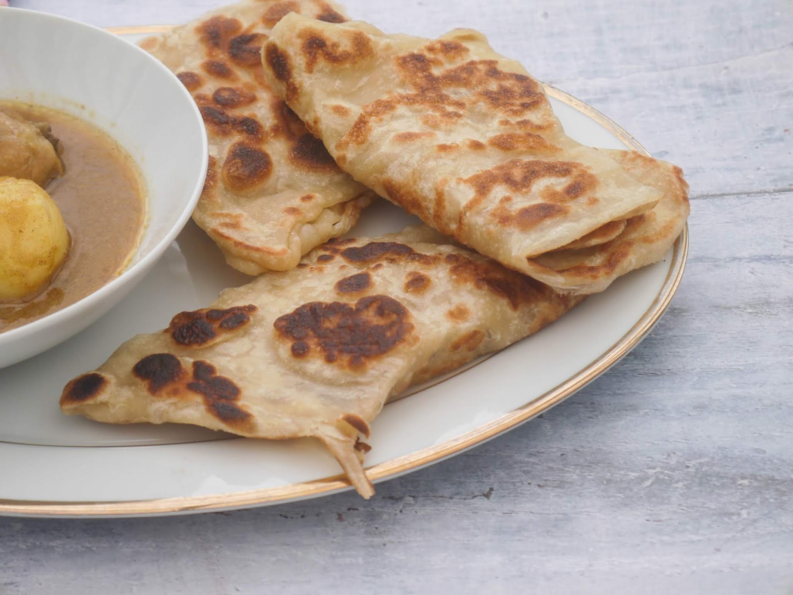 This Muslim Girl Bakes: Malaysian Chicken Curry with Roti Canai.