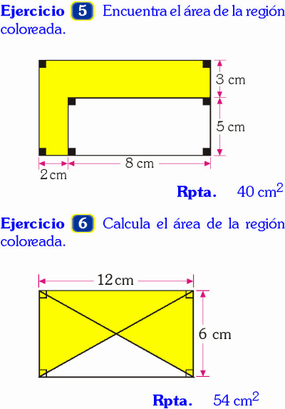 AREA DE UN RECTANGULO FORMULA EJEMPLOS Y EJERCICIOS RESUELTOS