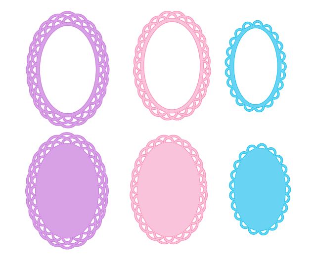 Shirley's Cards: Scalloped Oval Freebies