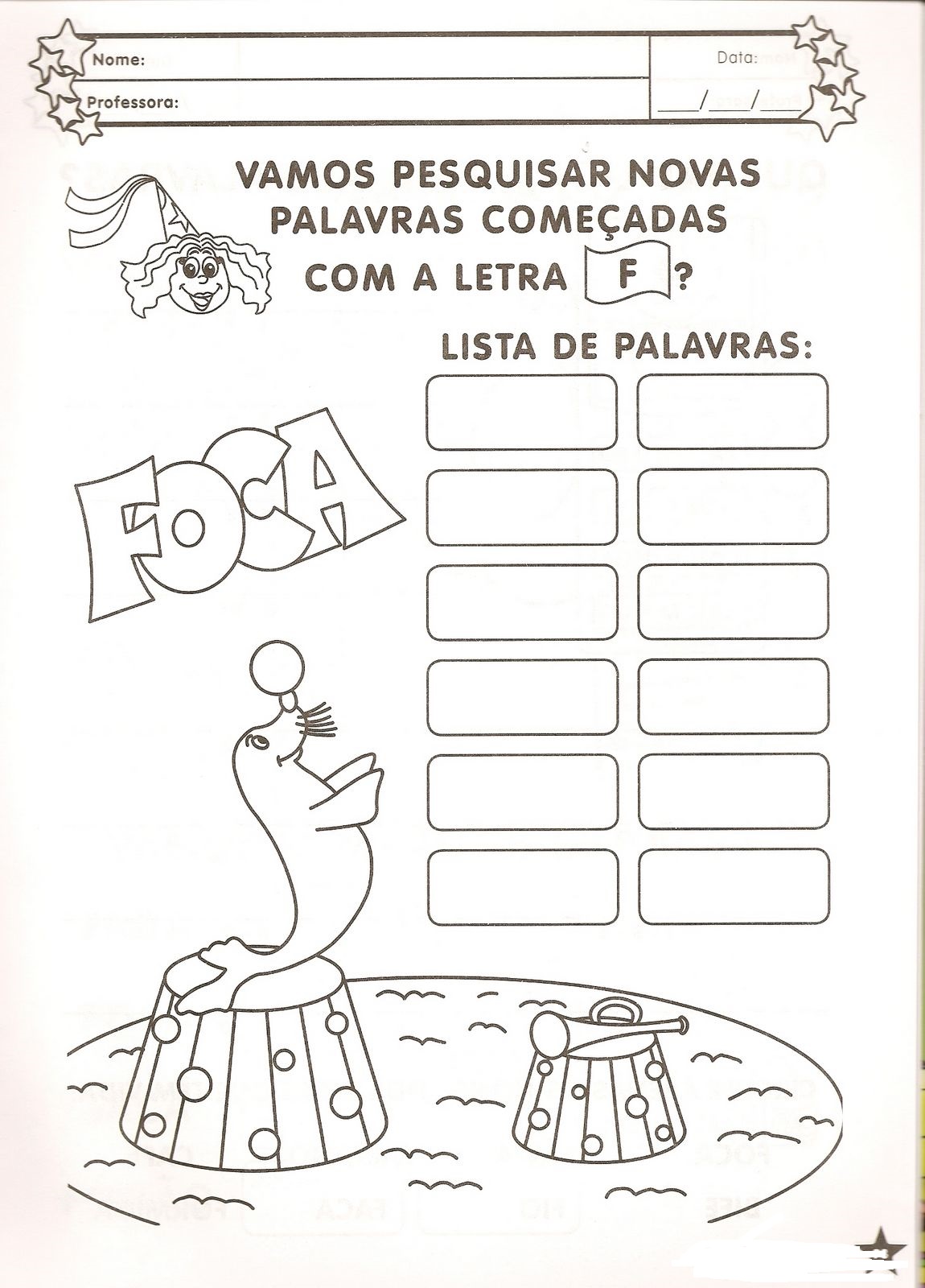 Letra F Atividade Educação Infantil - REVOEDUCA