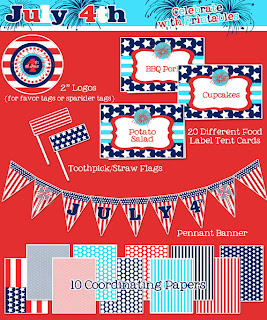 Shannon's Shanonigins: 4th of July Printable Party Give-Away