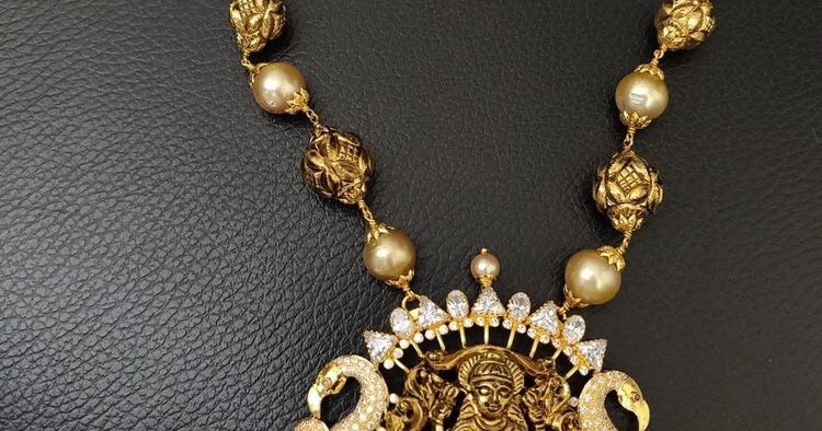 Nakshi Balls Set with Lakshmi Locket - Jewellery Designs