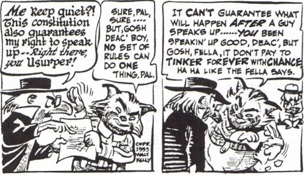1959. Walt Kelly on McCarthyism