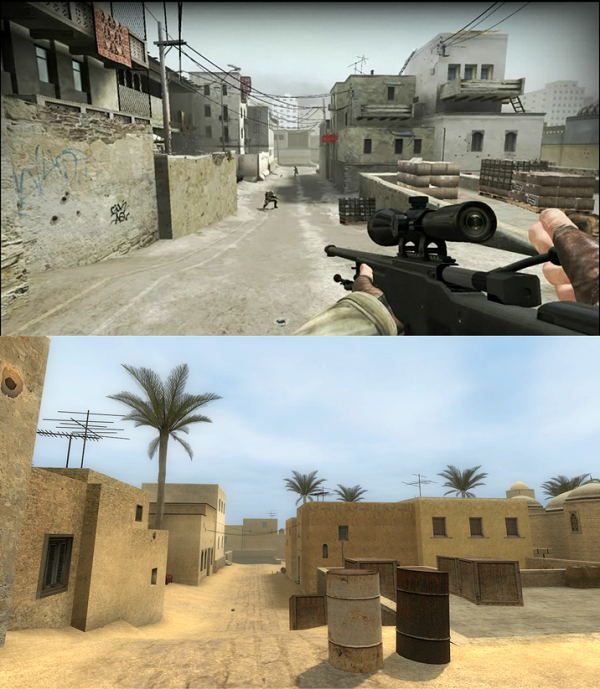 Antes e Depois - CS GO: Veja como vão ficar os mapas clássicos do 1.6 ...