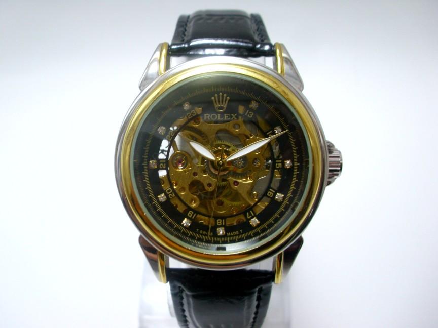 **RESTOK BEST SELLER** Jam Tangan Rolex Skeleton Automatic Transparan ...