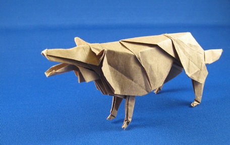 origami Wolf Komatsu 3D ~ origami instructions art and craft ideas