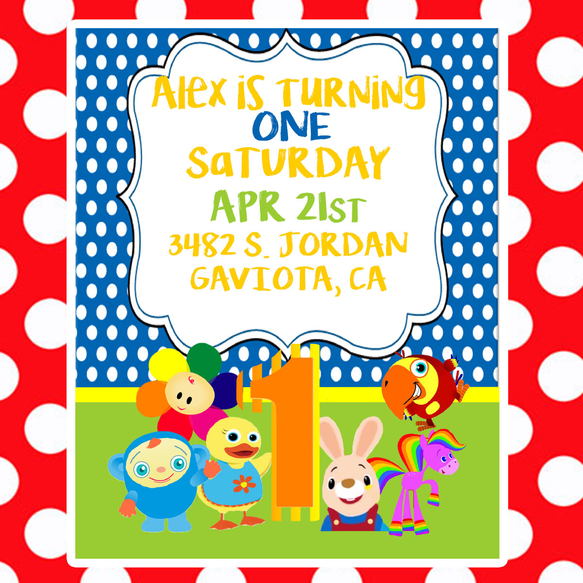 Daisy Celebrates: Baby First TV Birthday Party Printable Files