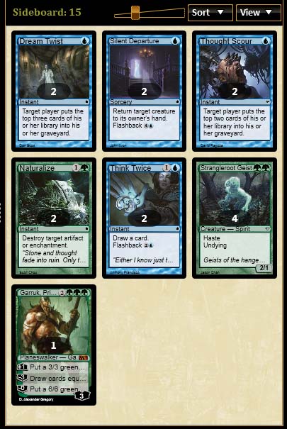 Magic the Gathering Adventures: Simic Online Deck in ISD+RTR Standard