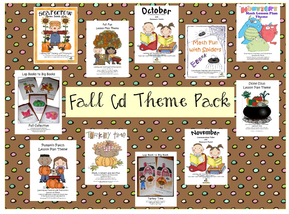 Learning and Teaching With Preschoolers: Fall CD Theme Pack