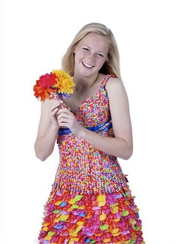 The Sweetest Temptations: Starburst Candy Wrapper Prom Dress