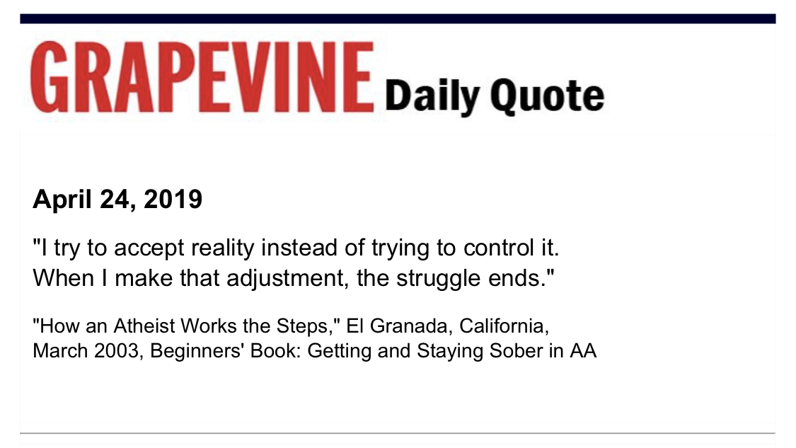 Grupo Bosques AA: Grapevine 24/04/19