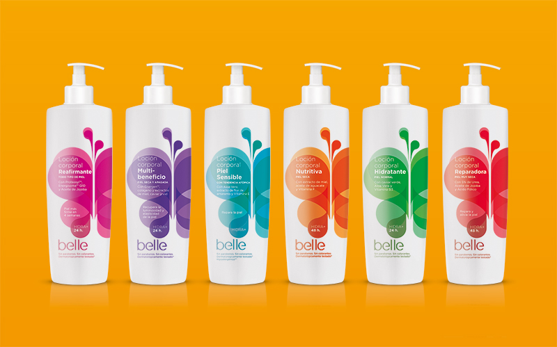 Belle's Body Lotions on Packaging of the World - Creative Package ...
