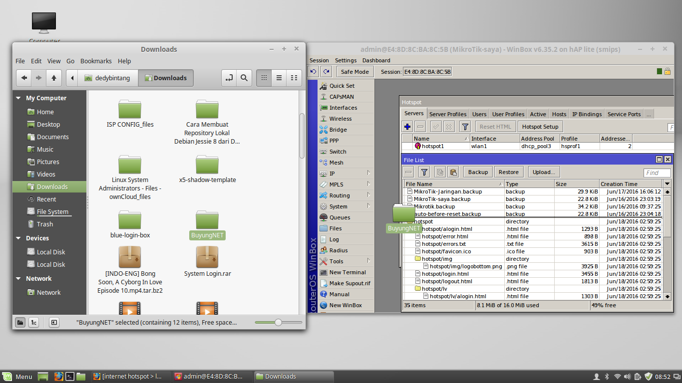 Mengubah Tampilan Login Mikrotik - RESKY NOVALIA ~ BLC TELKOM