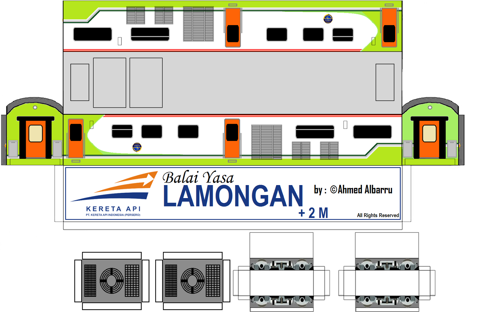 Selamat Datang Para Pengunjung Blog Saya: Papercraft Kereta Api Indonesia