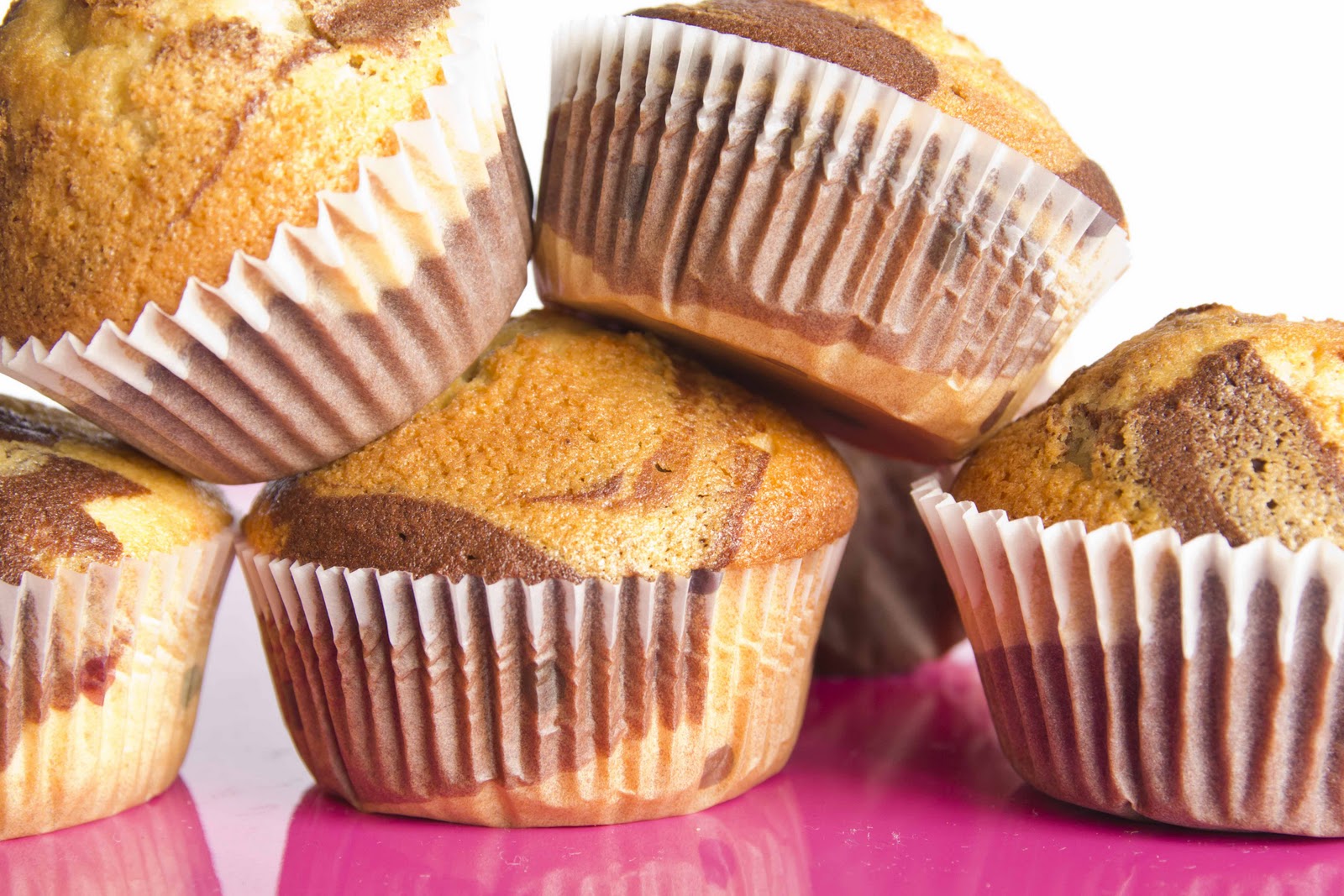 Ponquesitos marmoleados - Imagui