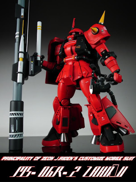 GUNDAM GUY: MG 1/100 06R-2 Zaku II Johnny Ridden Custom - Customized Build