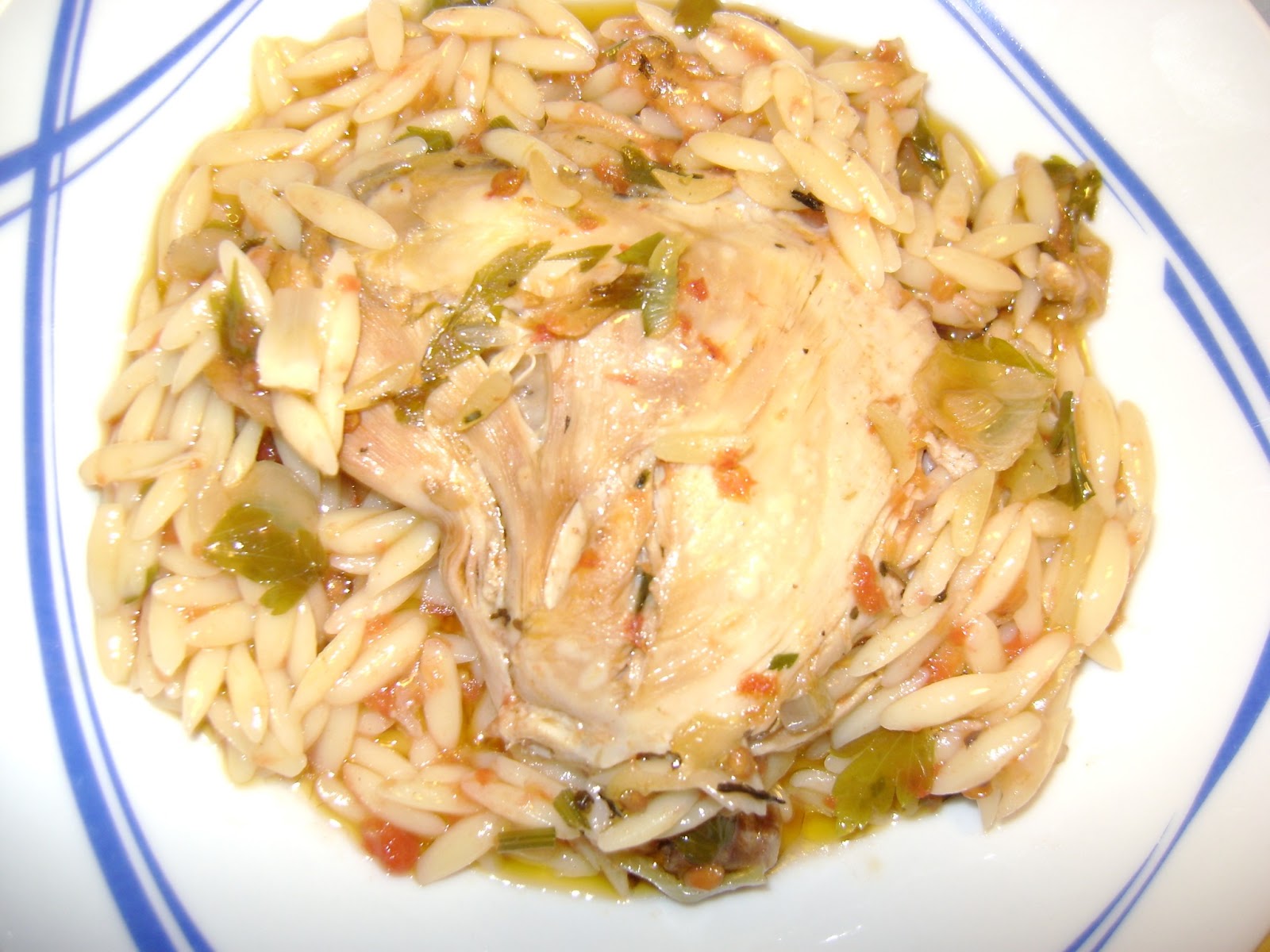 КУЛИНАРНО ХОБИ: ПИЛЕ С КРИТАРАКИ ( RIZONI )