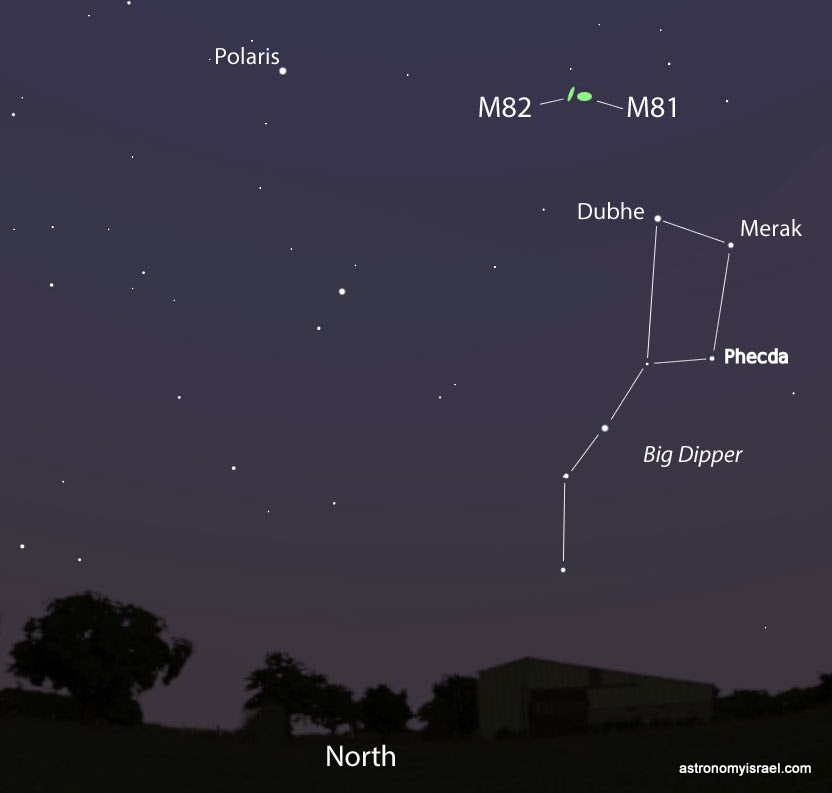 Astronomy Israel: New Supernova Erupts in Galaxy M82