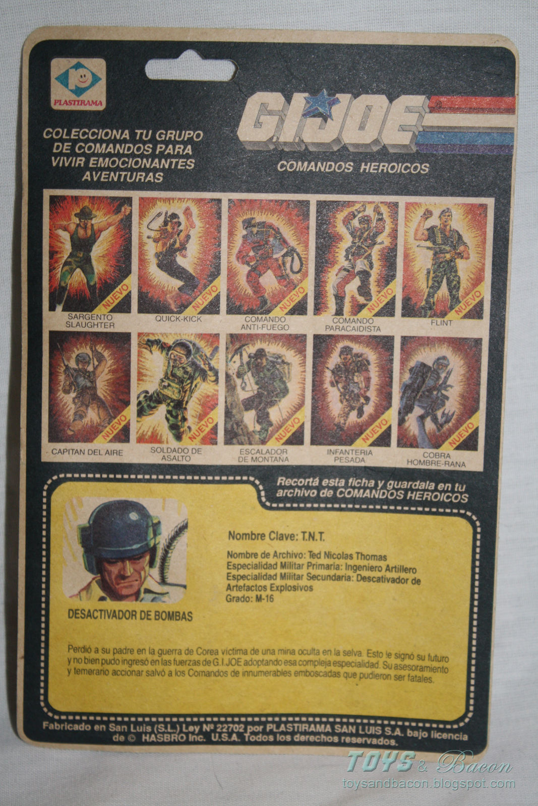 Toys and Bacon: International G.I. Joe figures on card