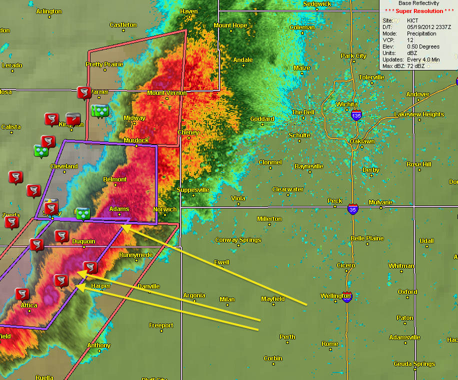 Three Potential Tornado Threat Zones