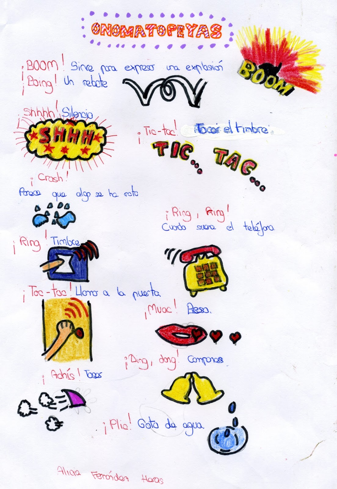 Oraciones De Onomatopeya