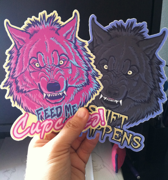 The Art of Goldenwolf: Stickers are here!
