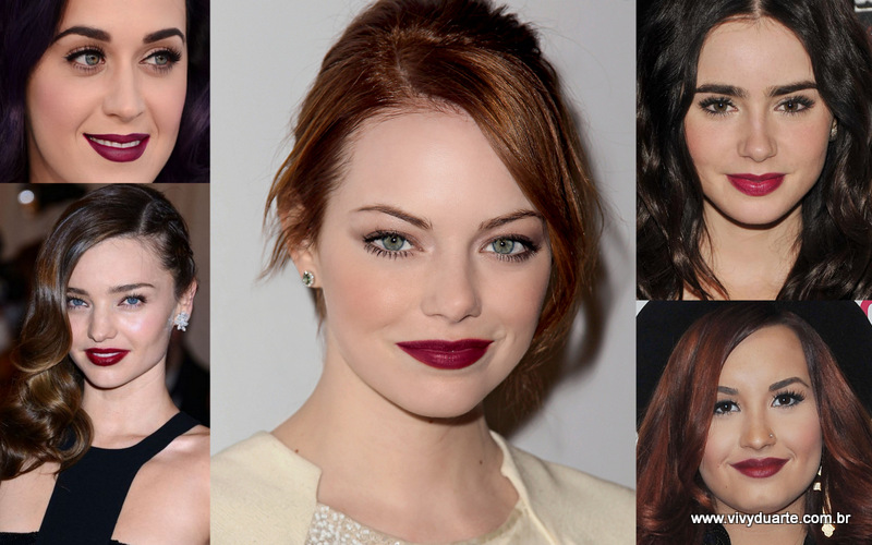 Vivy Duarte: Inspiração: Batom Vinho