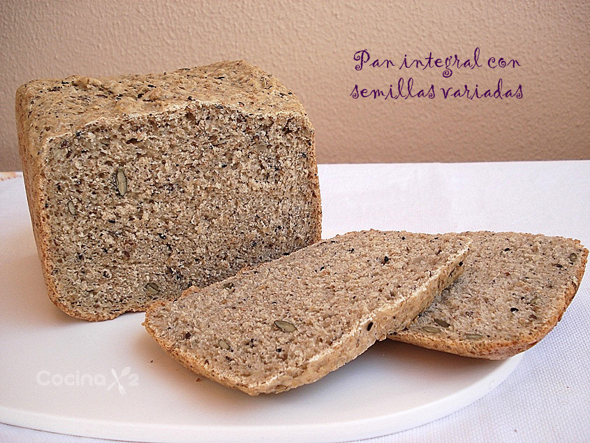 Cocinax2. Las recetas de Laurita.: Pan integral con semillas variadas ...