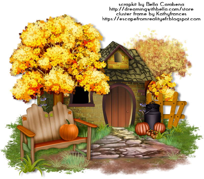 Escape From Reality Blog: FTU Autumn Cluster Frames by Kathyfrances