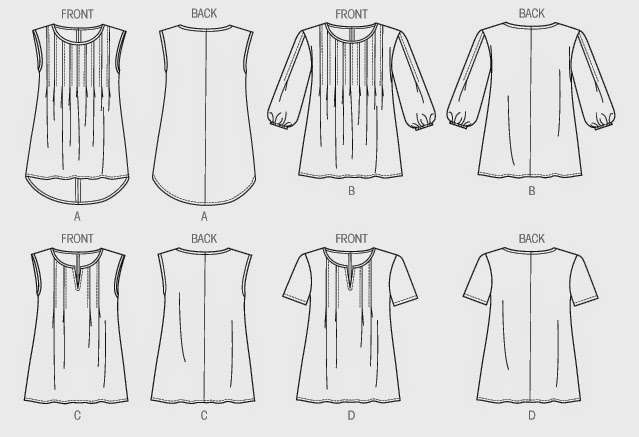 Coco's Loft: Butterick 6024 Pintuck Blouse in summer white