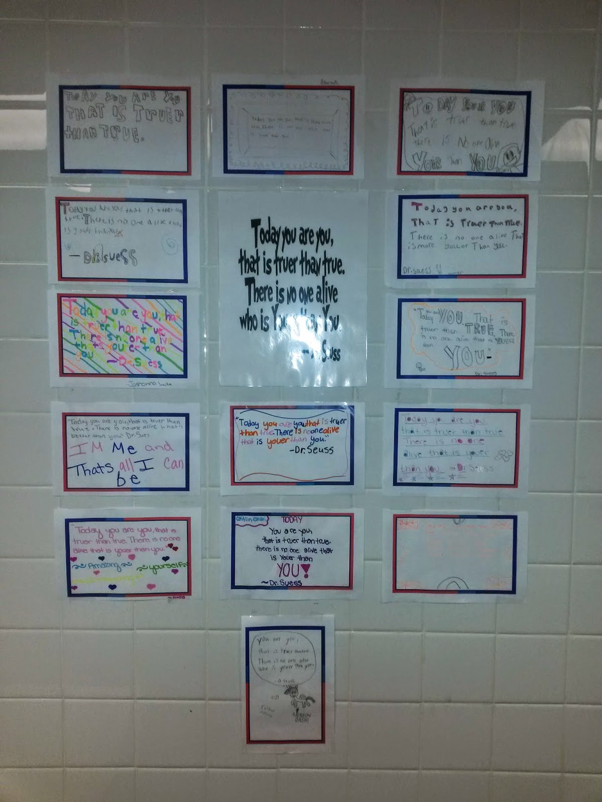 Elementary School Counselors Corner: Self Esteem Quotes Display