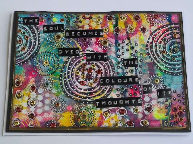 Kezzy's Crafty Journey: Bright and Funky Card