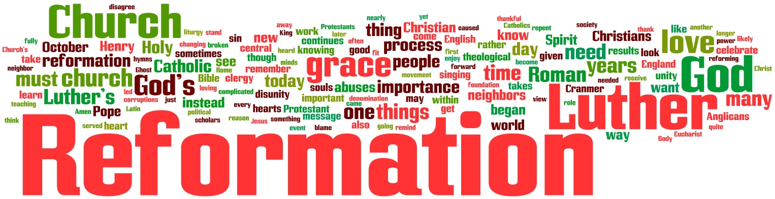 Continuing the Conversation: October 29, 2017 - Reformation Sunday ...