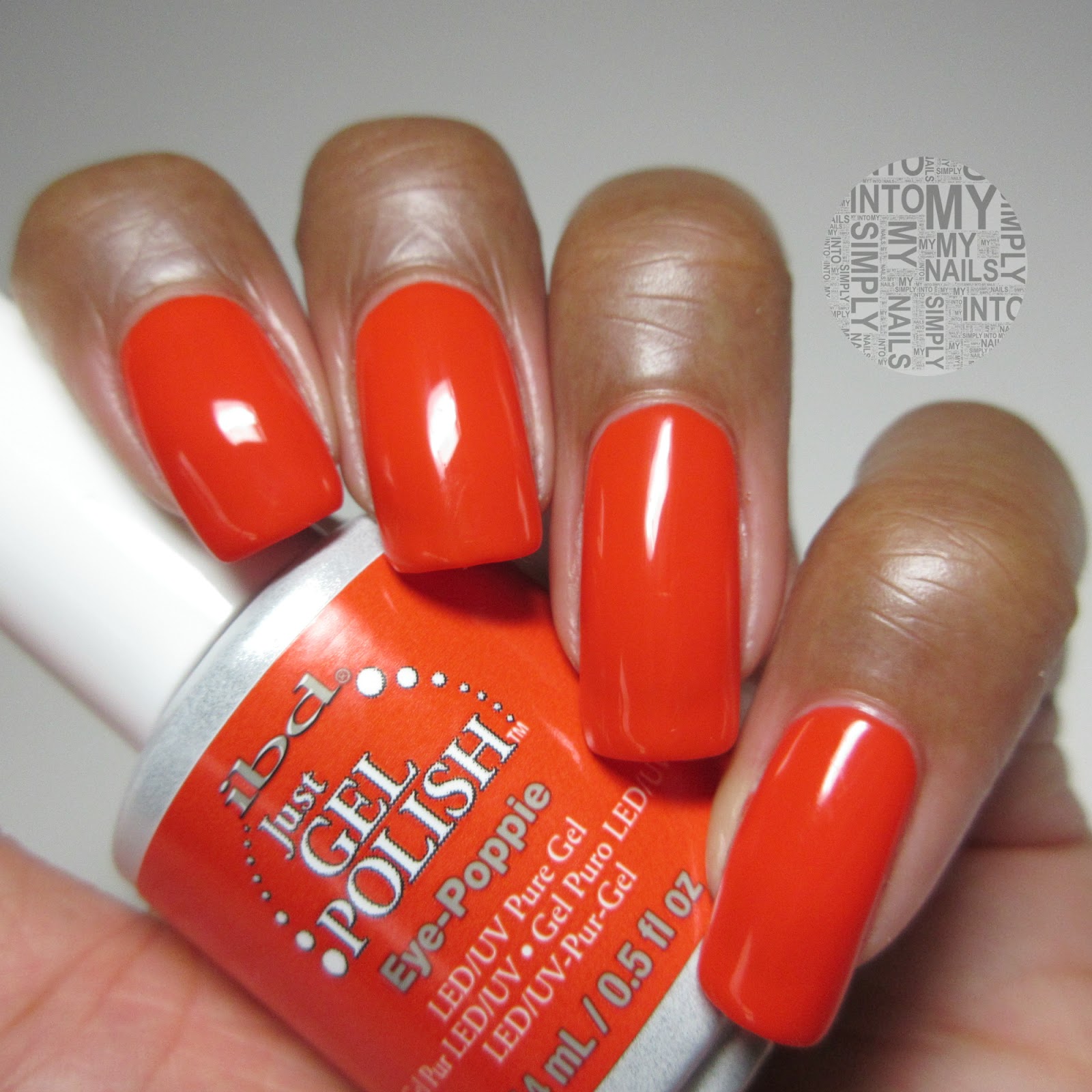 Mini Manicures ~ Ibd Just Gel Polish Eye Poppie Simply Into My Nails