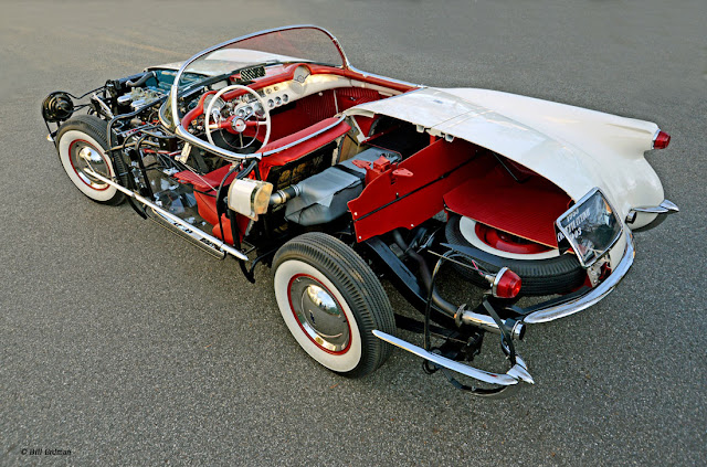 Just A Car Guy: cutaway Corvette, and it's a 1953. Newly crafted over ...