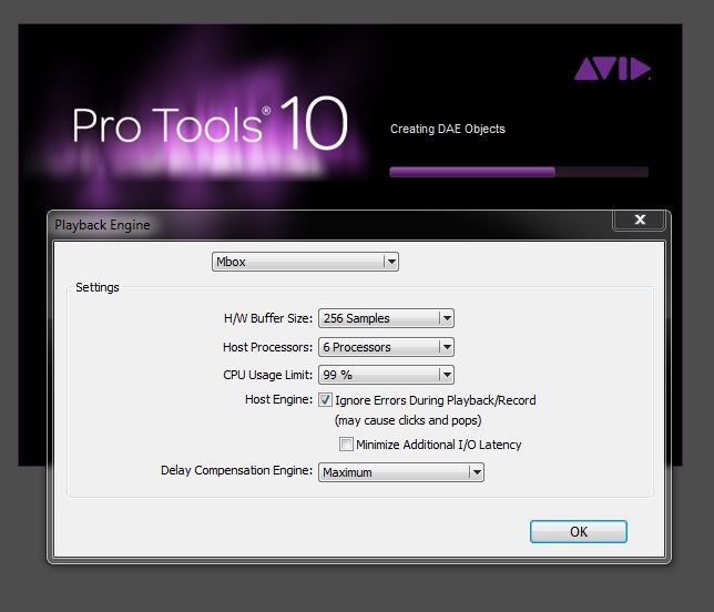 Blog do Daniel Raizer: Como abrir a janela Playback Engine no Pro Tools, quando ele mesmo não abre.