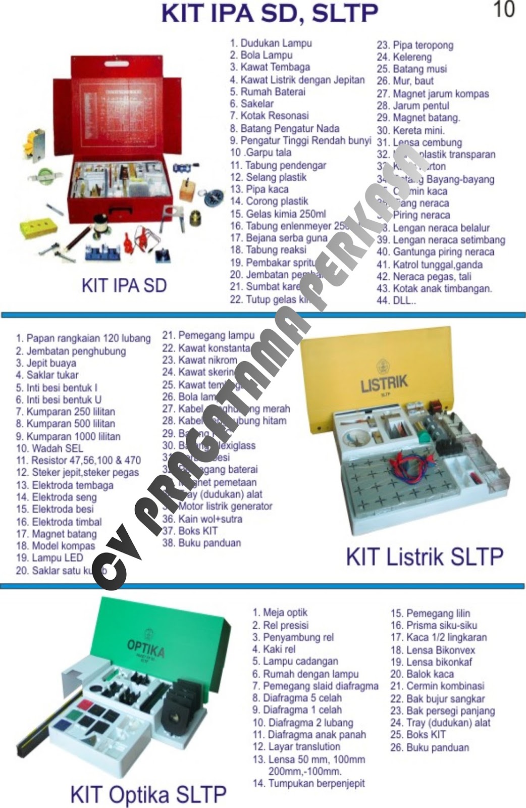 Aneka Macam KIT IPA Murah di Yogyakarta - Pragatamaperkasa.com ...