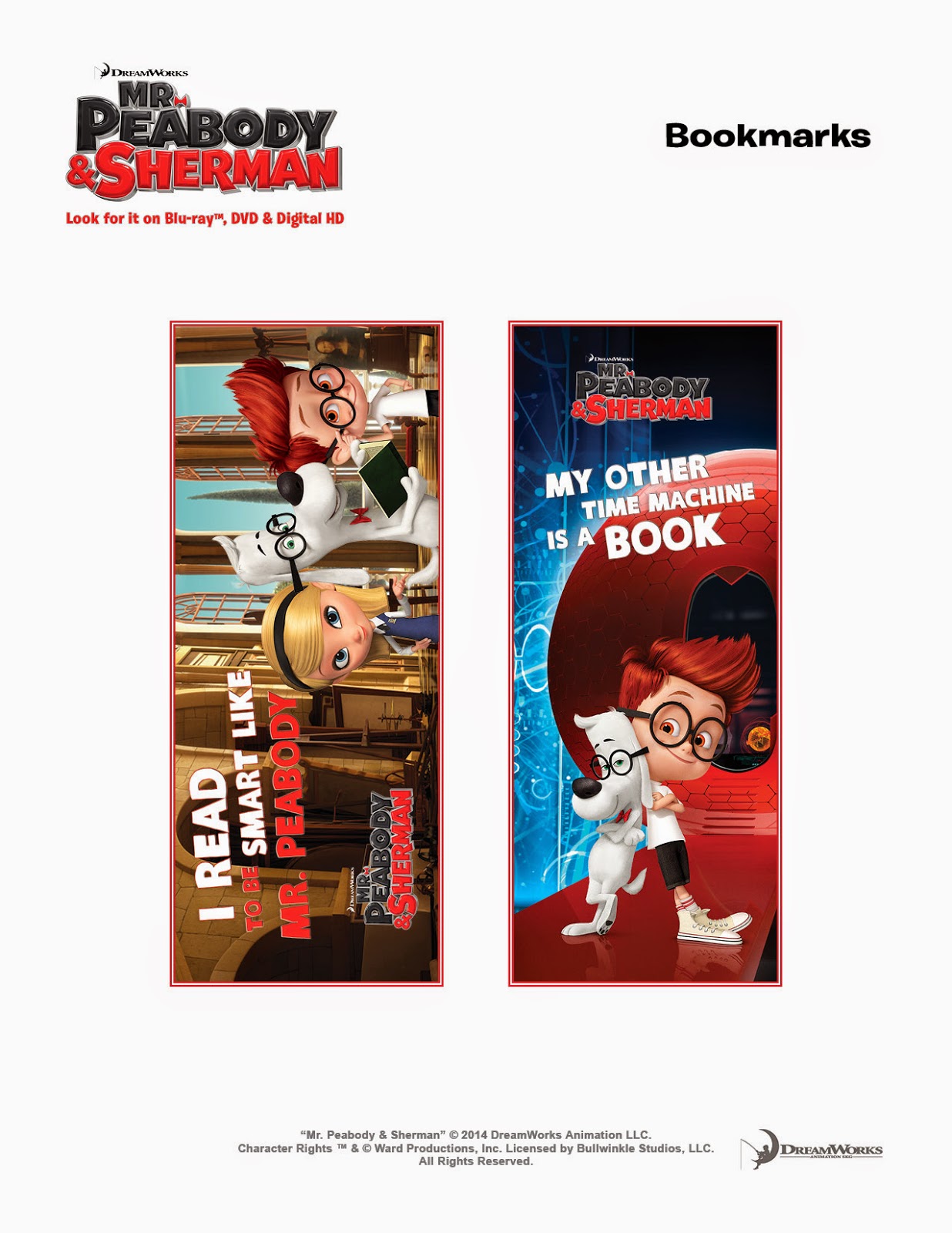 New Age Mama: Mr. Peabody and Sherman Giveaway + Activity Sheets # ...