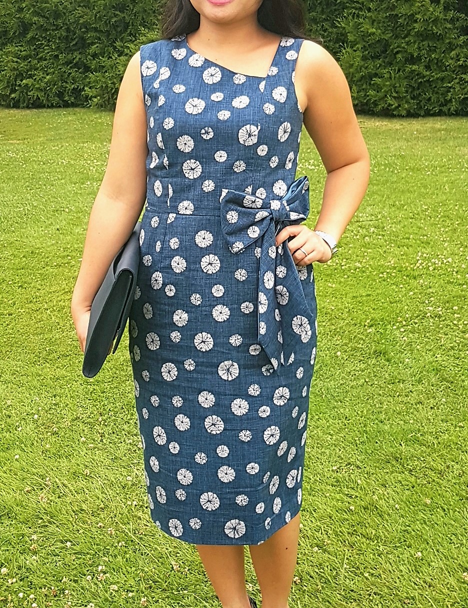 Asymmetrical Neckline Dress