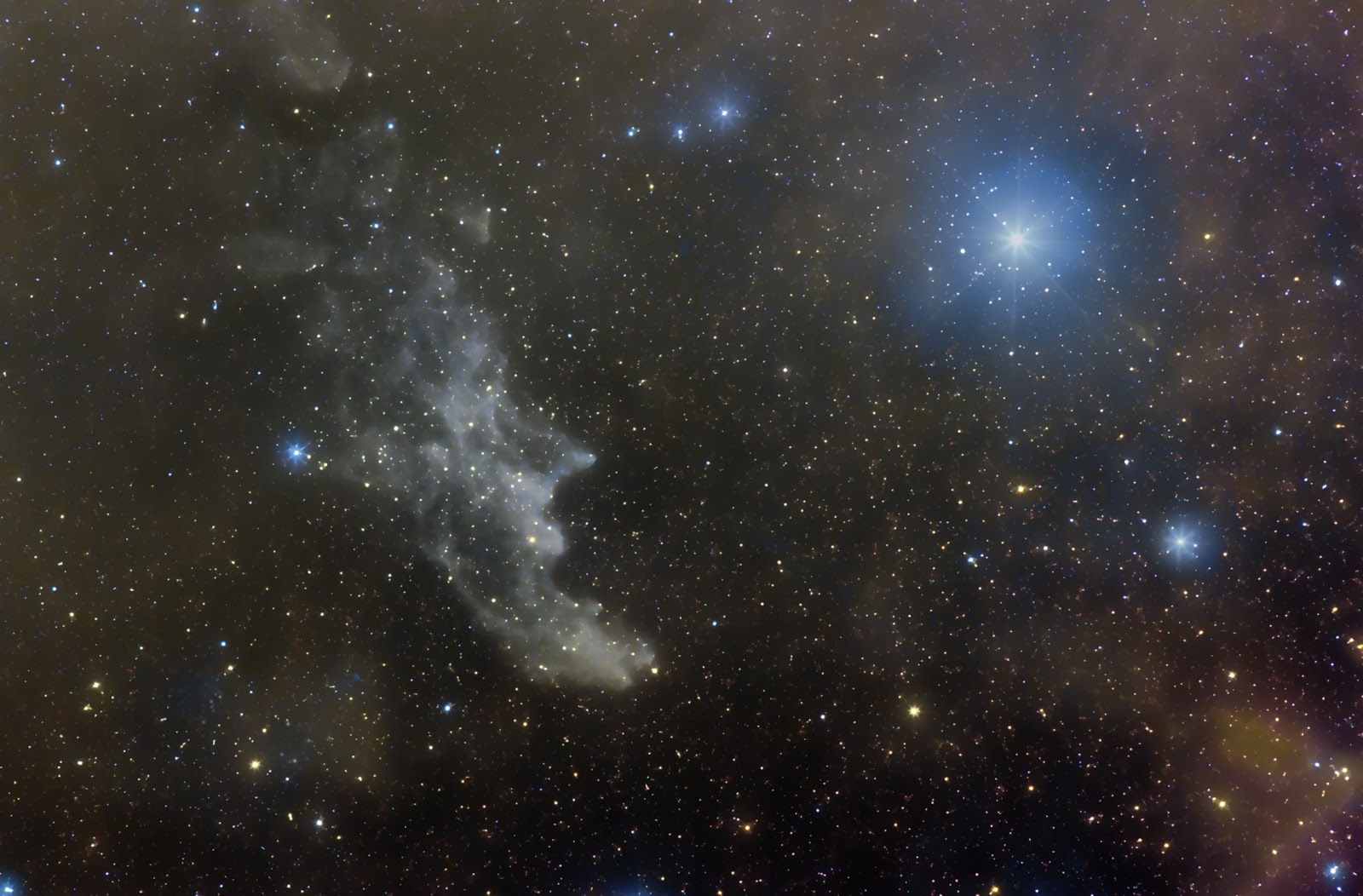 Tani's Astronomy Log: Witch Head Nebula and Rigel