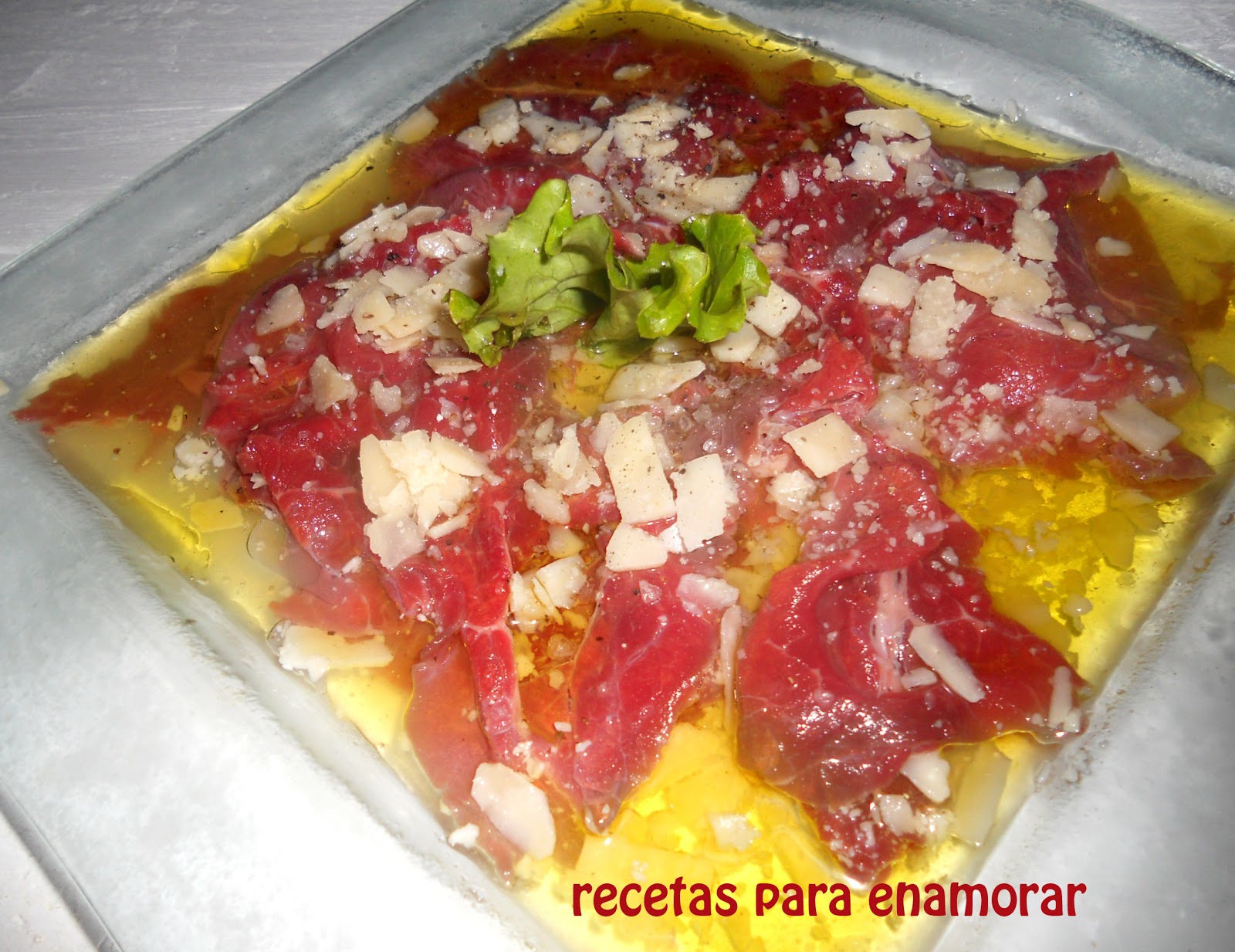Recetas Para Enamorar Y Dulces Bocaditos Carpaccio De Ternera
