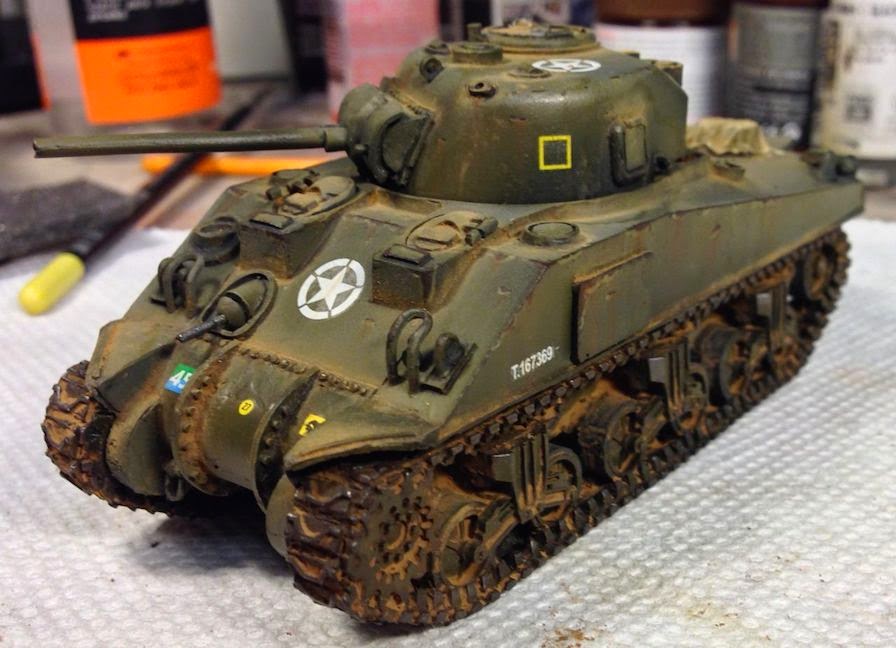 40k Hobby Blog: Bolt Action British Sherman V WIP