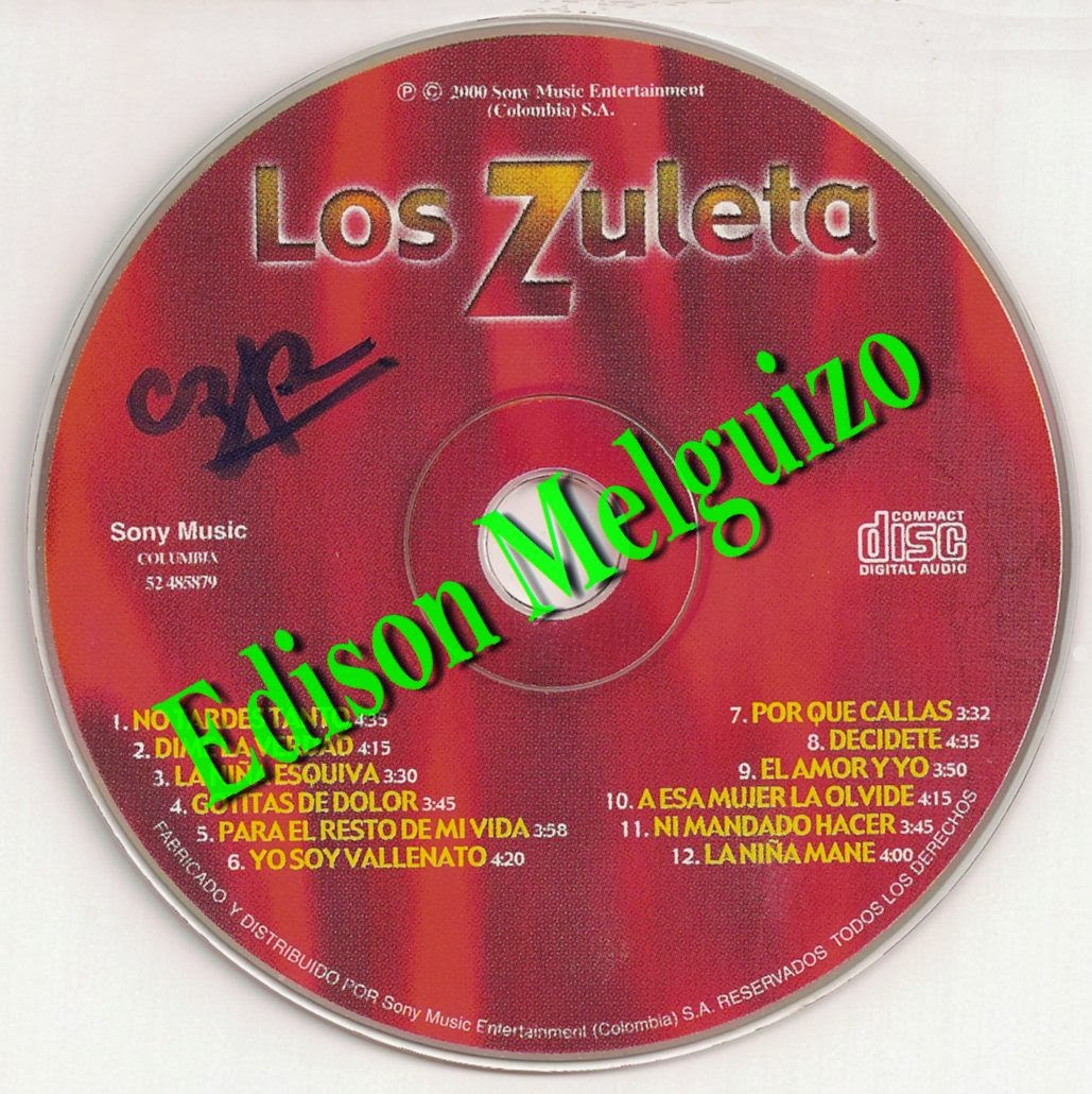 MELODIAS DE COLOMBIA: LOS HERMANOS ZULETA - LOS ZULETA (2000)