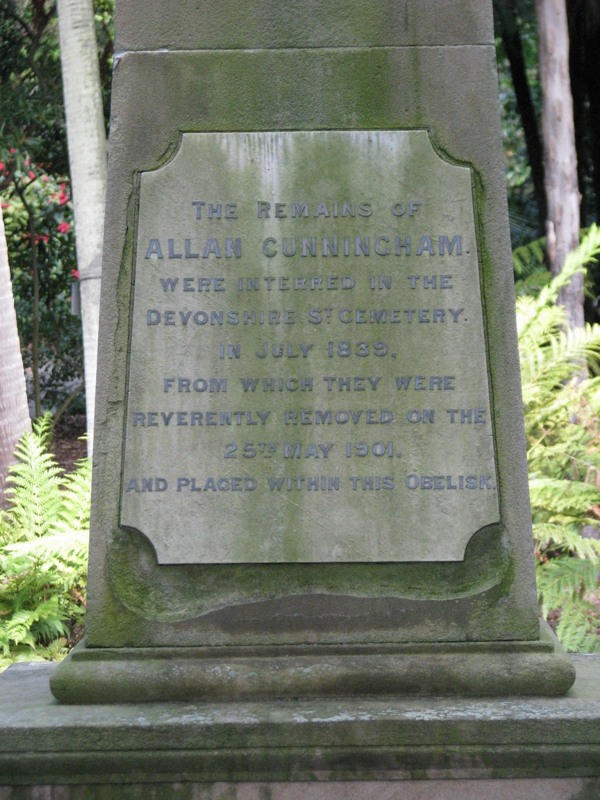 Bits and Pieces: Allan Cunningham Obelisk