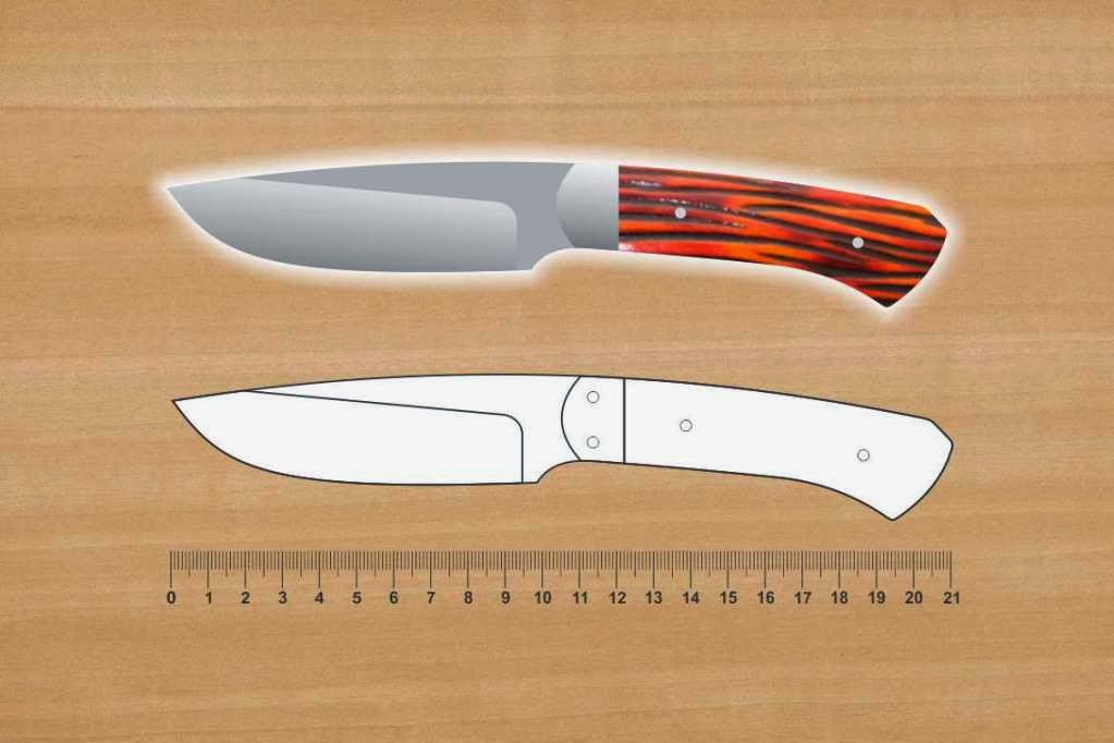 facón chico: Moldes de Cuchillos