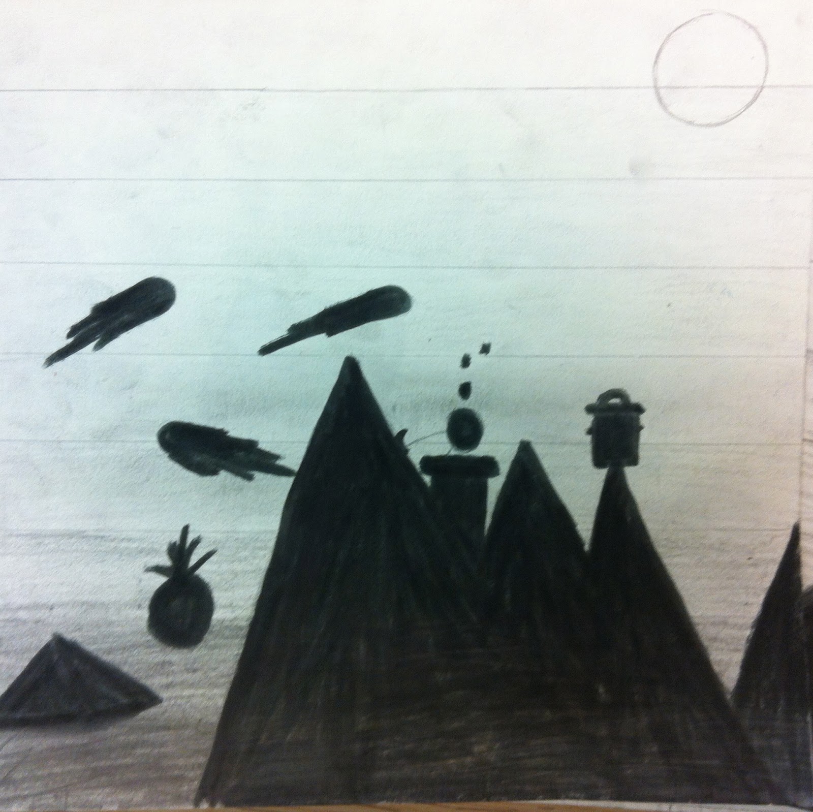 The Art Studio at Cooper Dual Language Academy: Value Scale Silhouettes