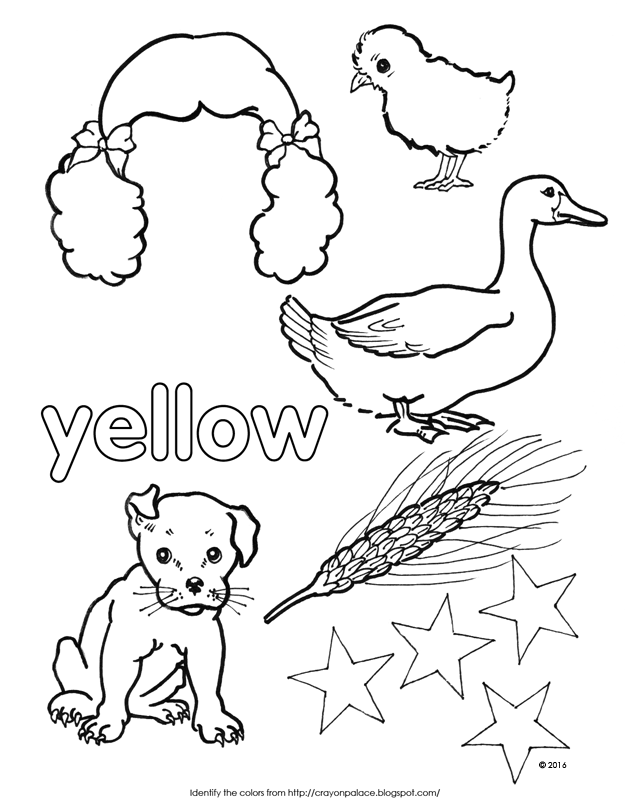 Crayon Palace: Color the things that are yellow