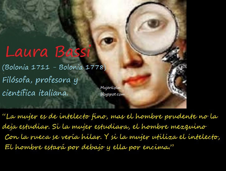 Mujerícolas: Laura Bassi. La primera Mujer en enseñar en una ...