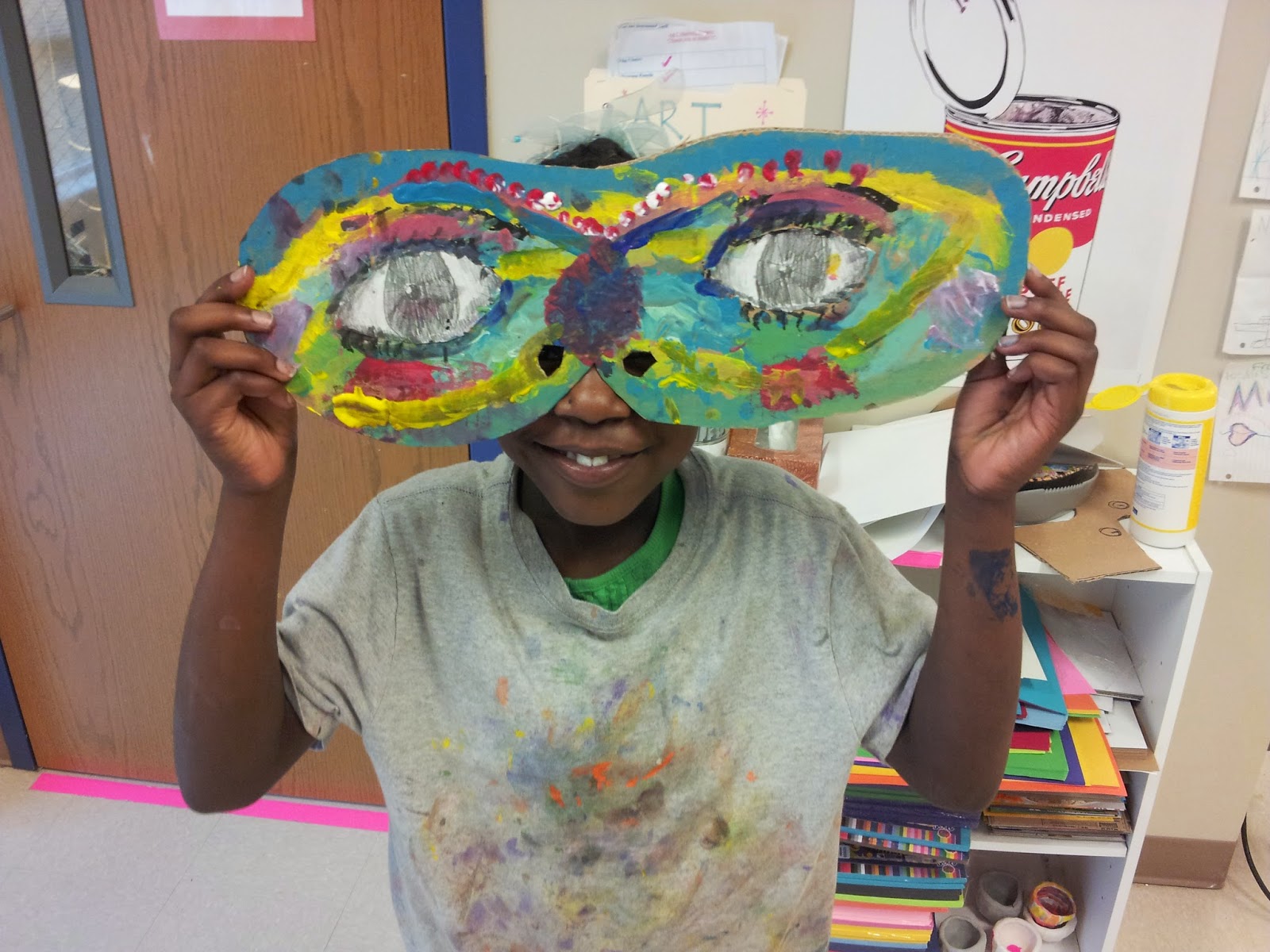 Ms. Shook Land: Cardboard Masks